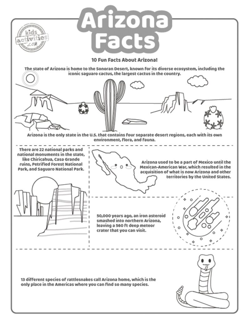 Free Printable Arizona History Worksheets - Worksheets Template Free