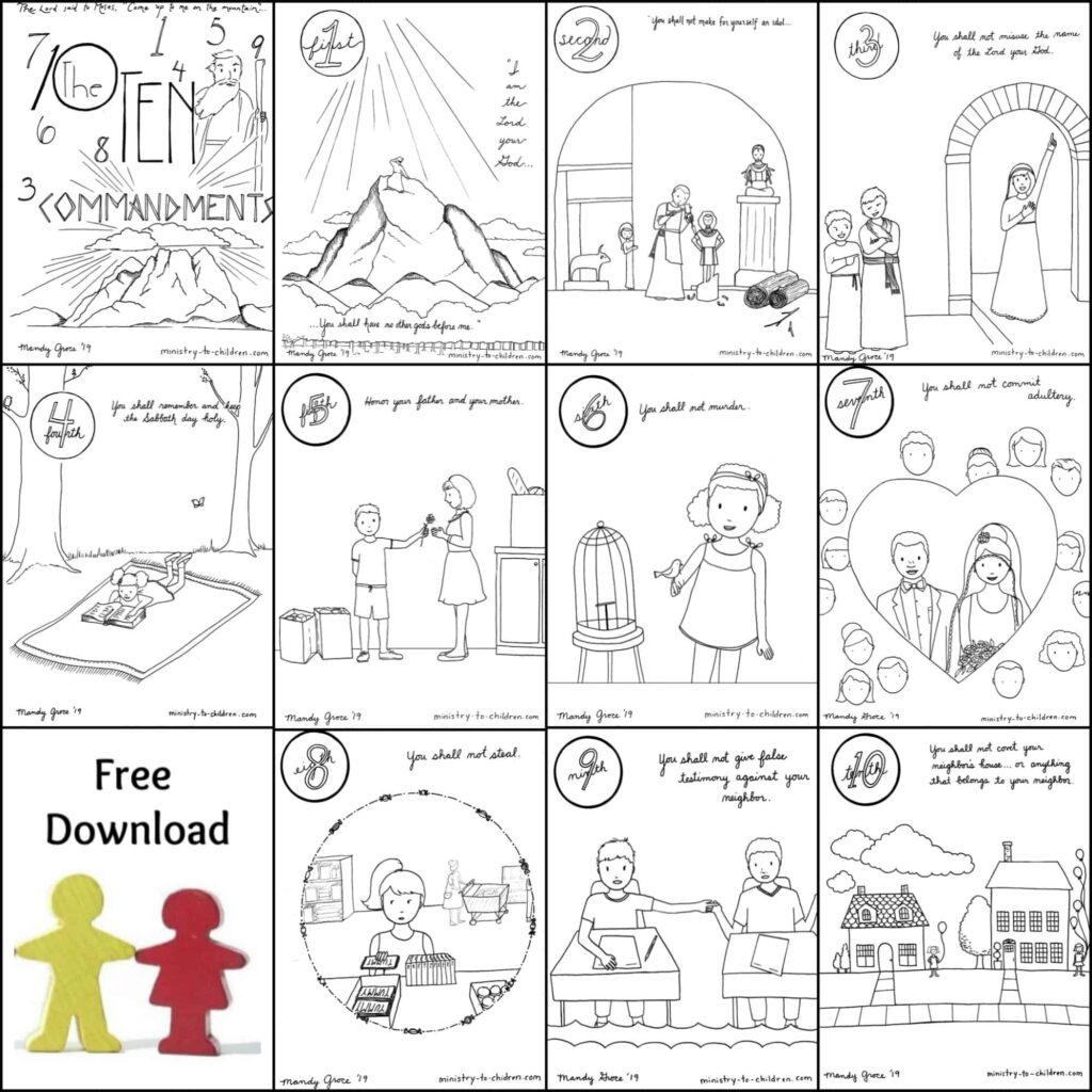 10 Commandments Printable Worksheets For Preschool - Worksheets ...