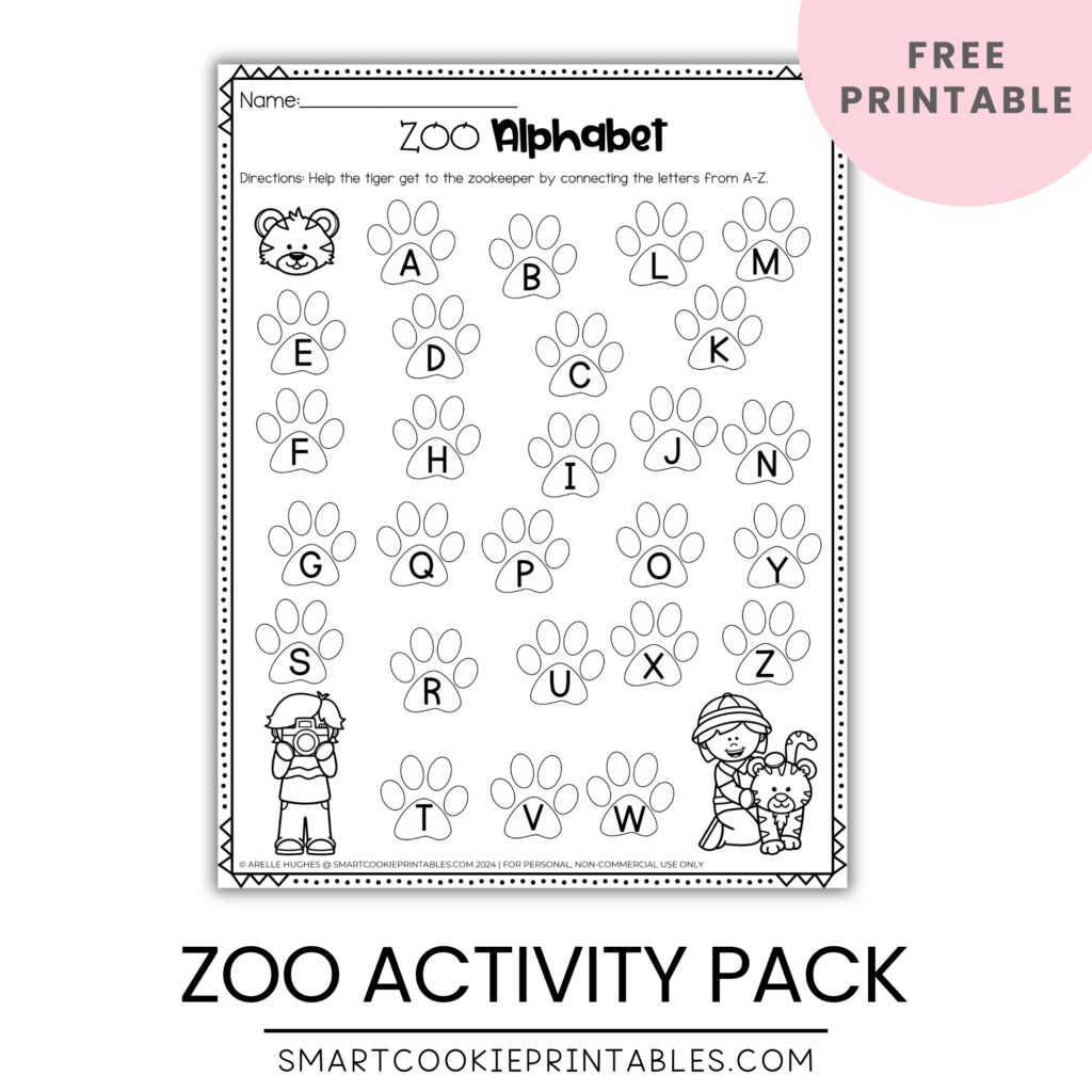 Printable Zoo Worksheets For Preschool - Worksheets Template Free
