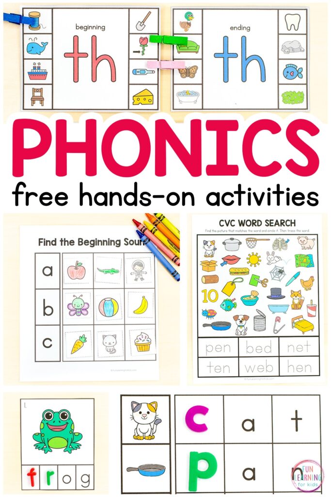 Kindergarten Worksheets Phonics And Math Games - Worksheets Template Free