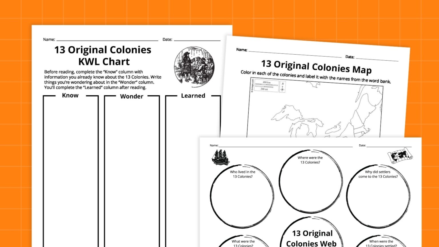 Free Printable 13 Colonies Worksheets - Worksheets Template Free