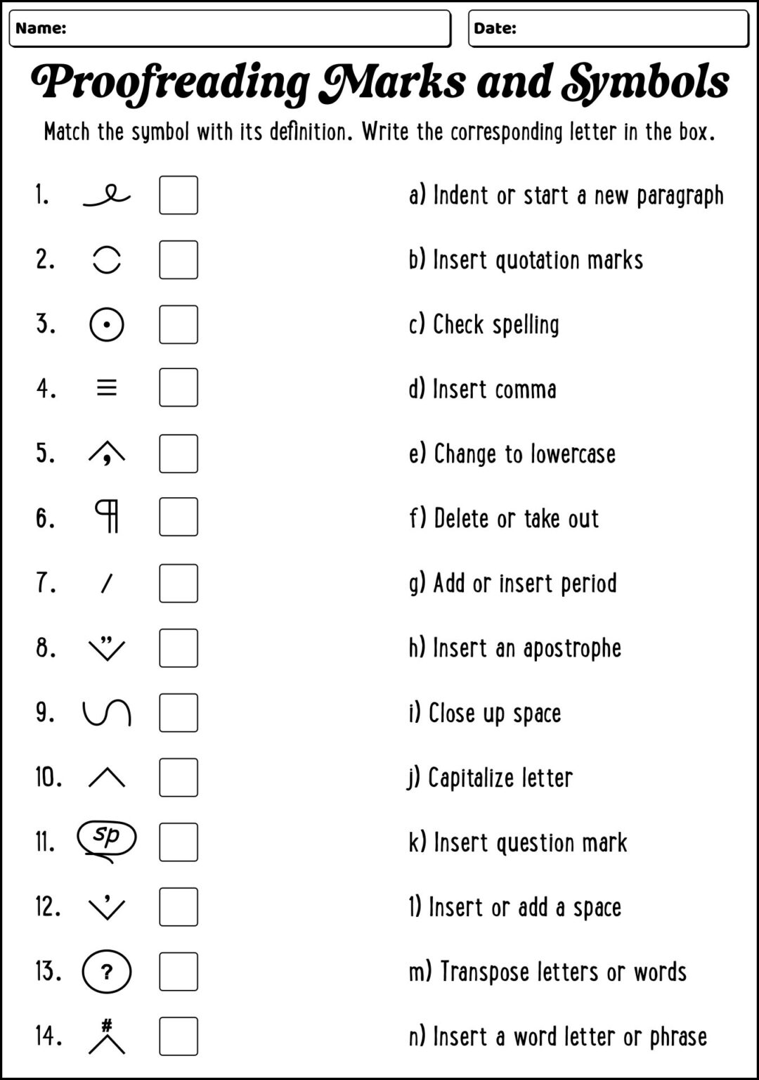 Free Printable Free Proofreading Worksheets - Worksheets Template Free