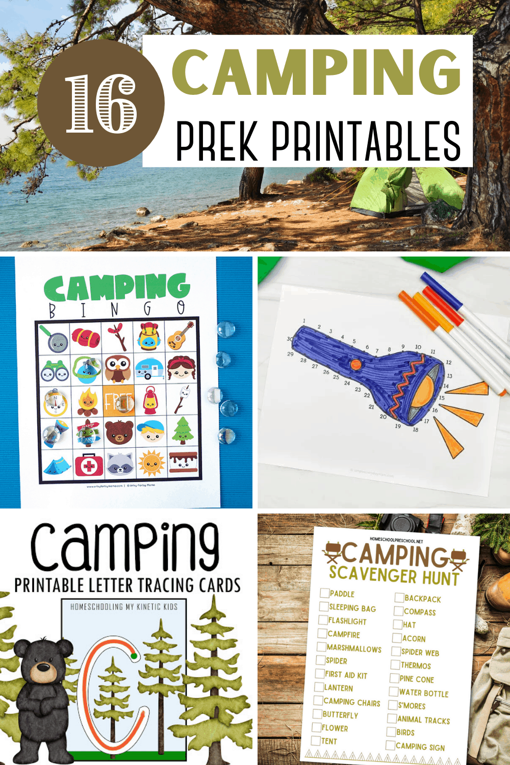 Preschool Camping Theme Printables - Worksheets Template Free