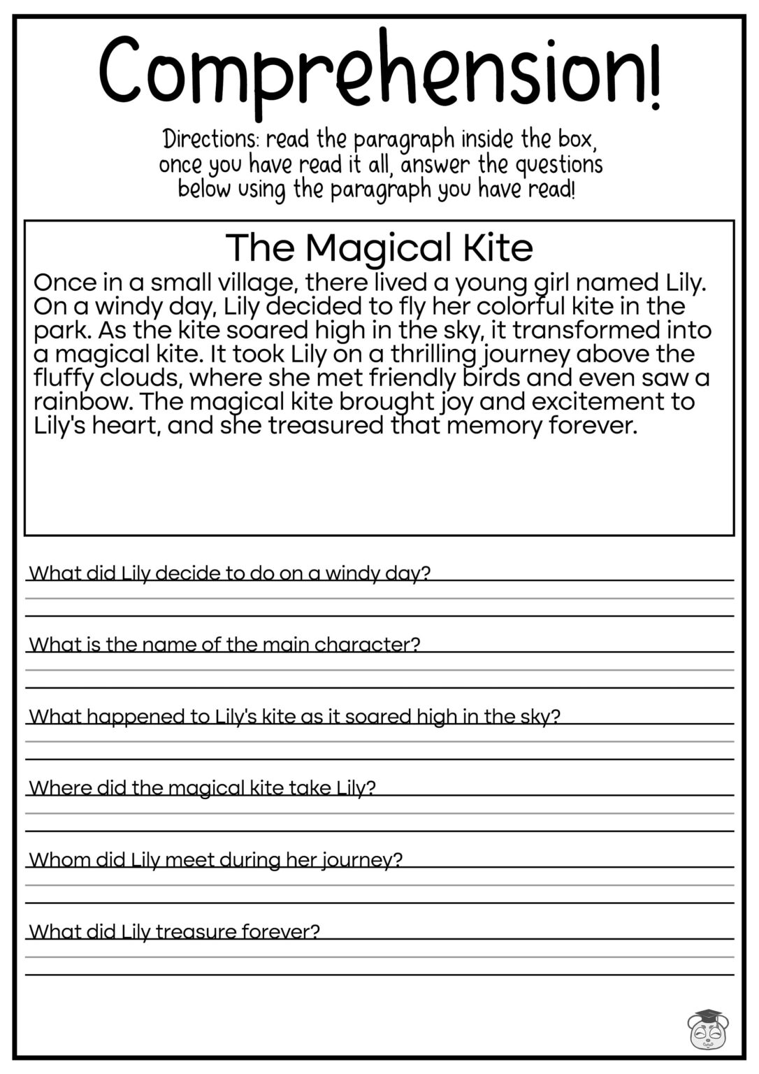 Reading Comprehension Worksheets Year 7 Australia - Worksheets Template ...