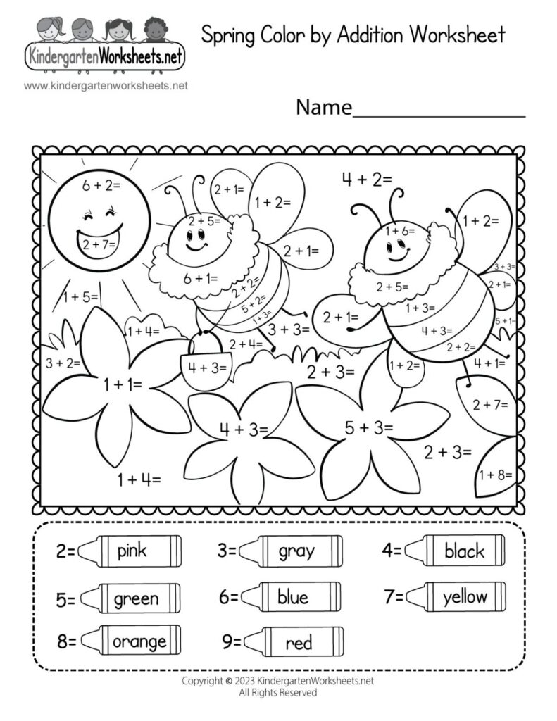 Free Printable Spring Worksheets For Kids - Worksheets Template Free