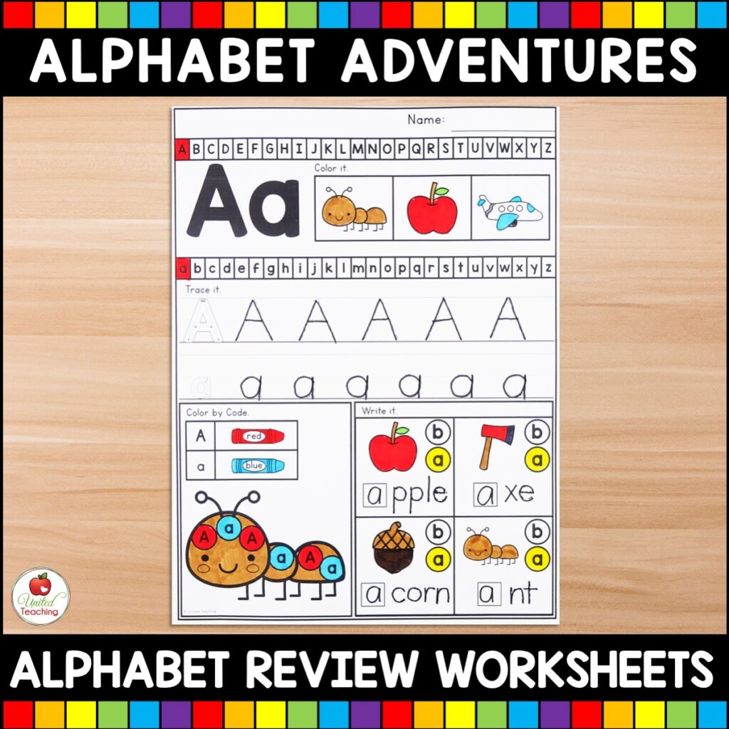 Alphabet Review Worksheet Preschool - Worksheets Template Free