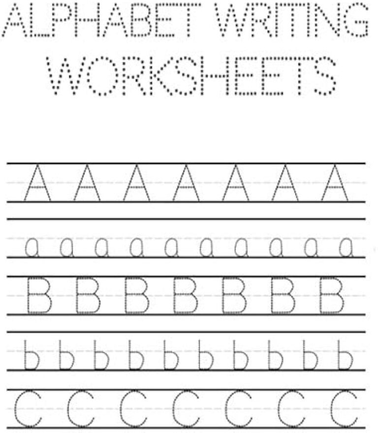Alphabet Letter Practice Worksheets - Worksheets Template Free