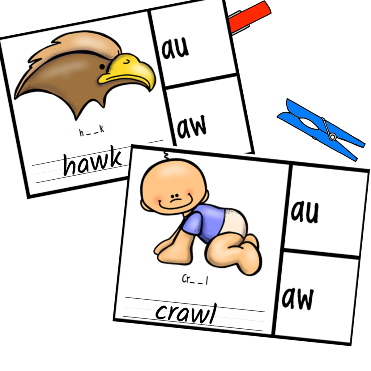 Free Printable Aw And Au Worksheets - Worksheets Template Free