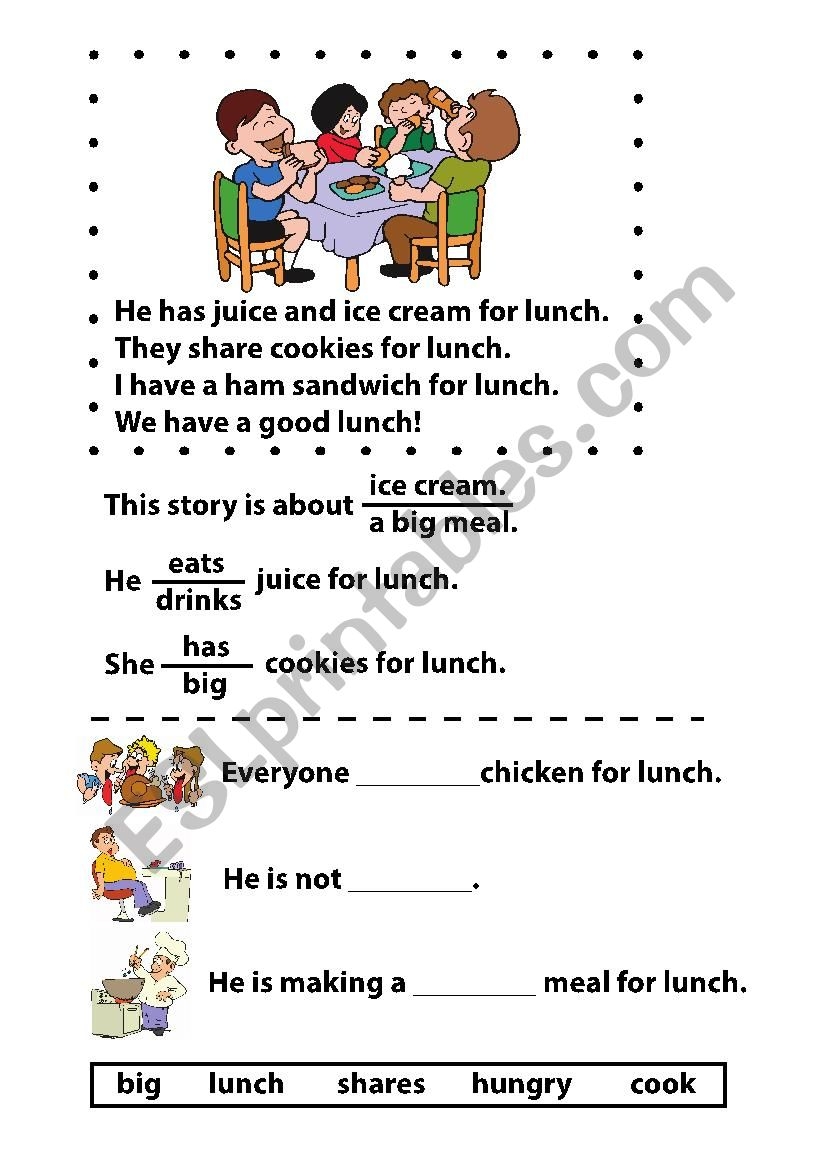 Esl Beginner Reading Comprehension Worksheet - Worksheets Template Free