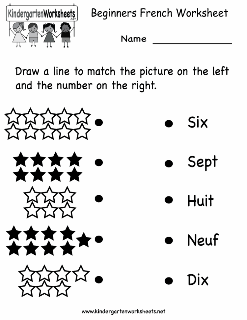 Free Printable French Lessons Worksheets - Worksheets Template Free