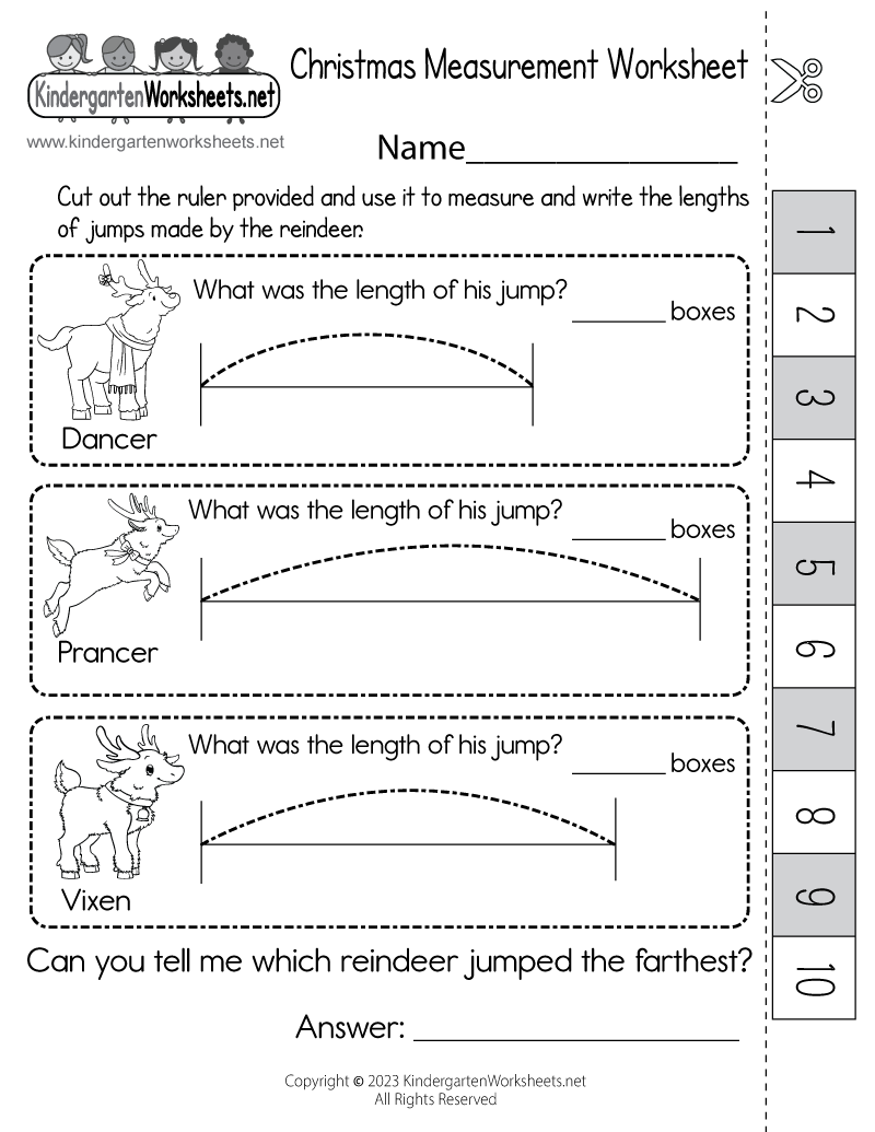 Free Printable Measuring Worksheets With Answers - Worksheets Template Free