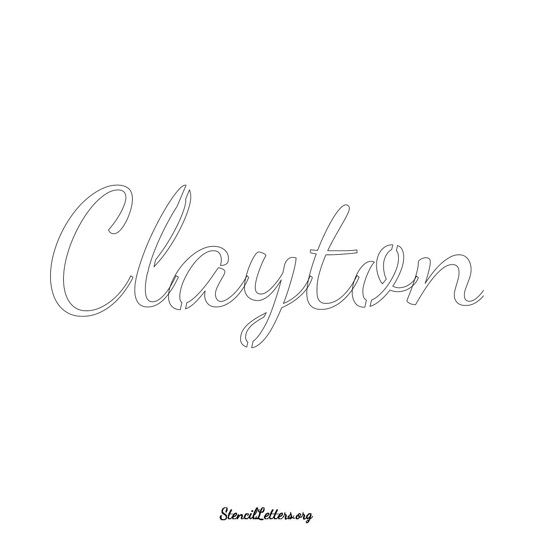 Clayton Name Printable Preschool - Worksheets Template Free