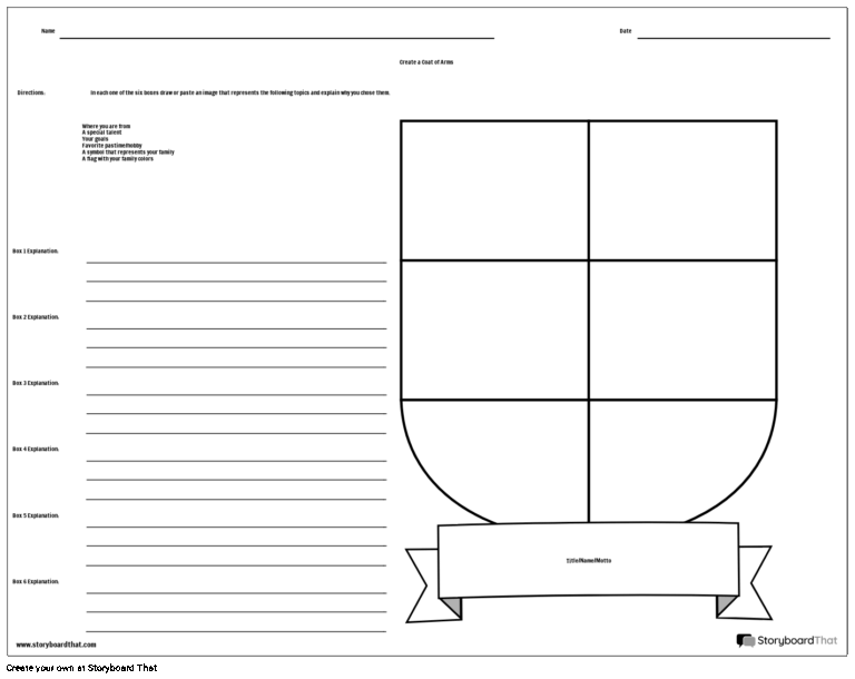 Coat Of Arms Worksheet Printable Free - Worksheets Template Free