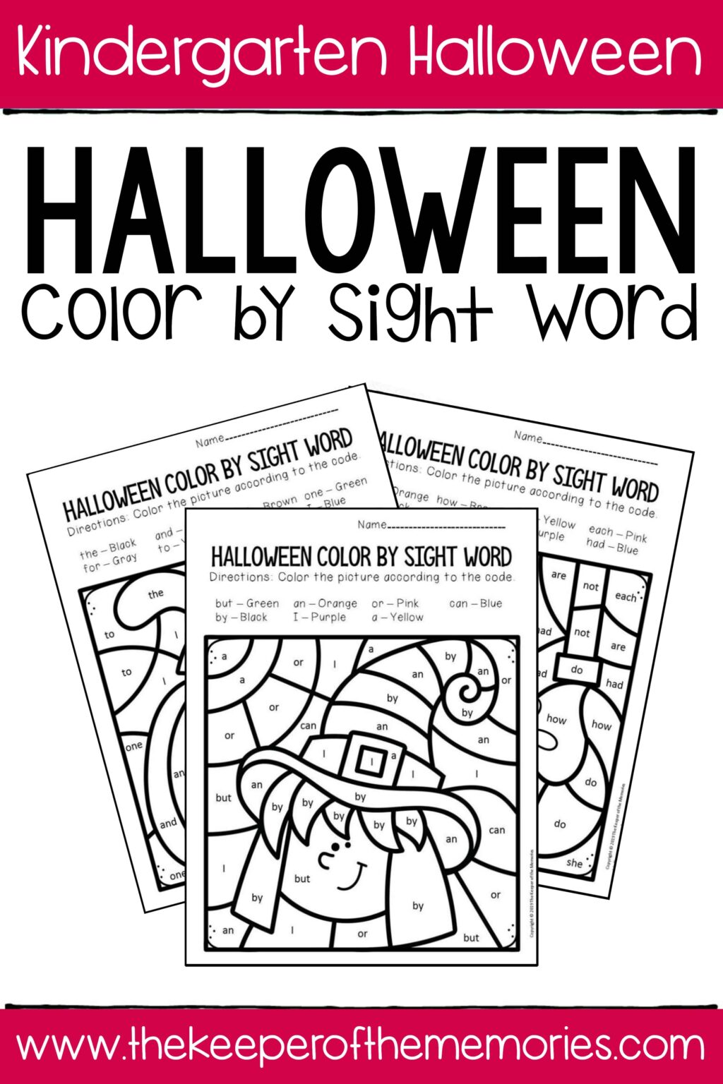 Free Printable Halloween Sight Word Worksheets - Worksheets Template Free