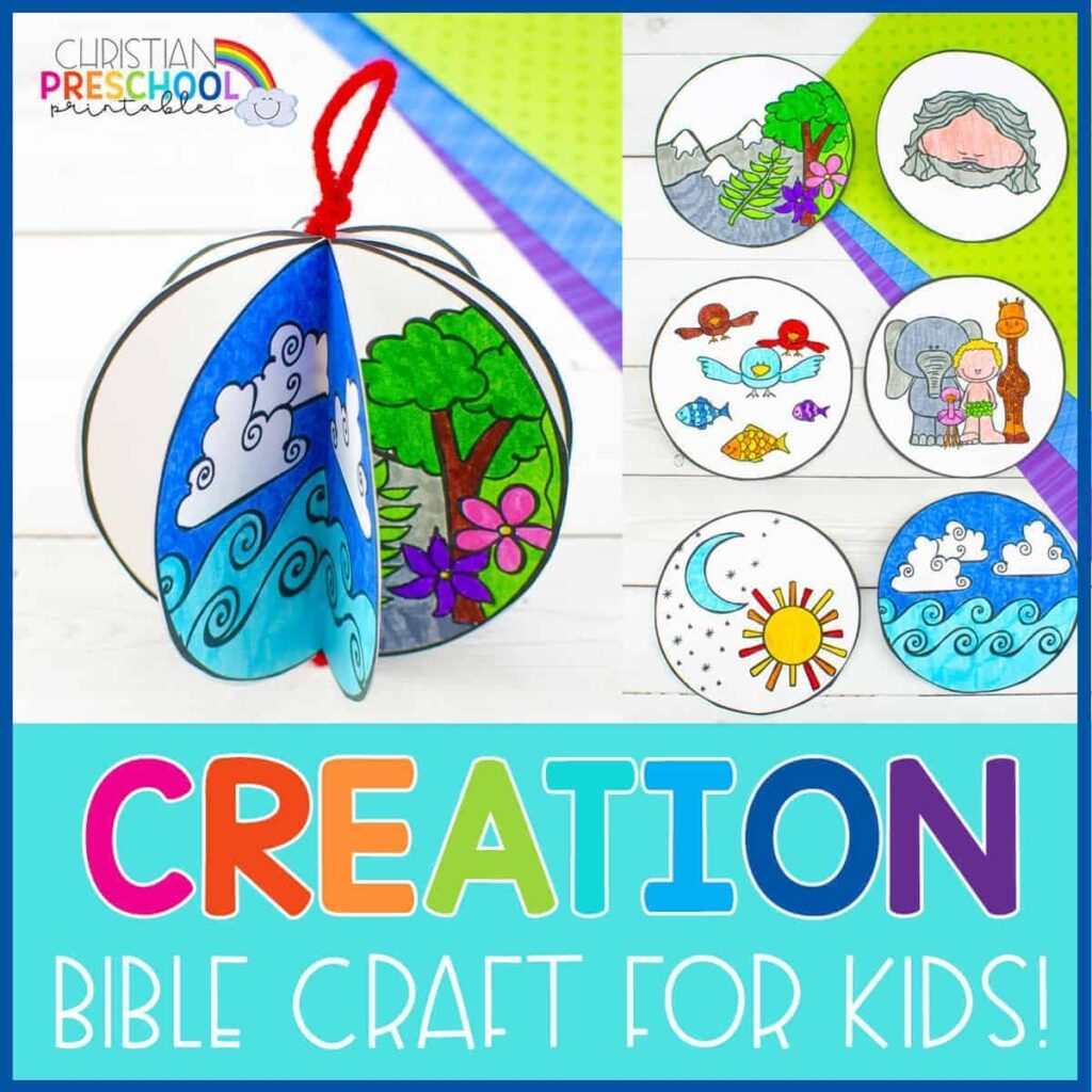 Christian Preschool Printables Days Of Creation - Worksheets Template Free