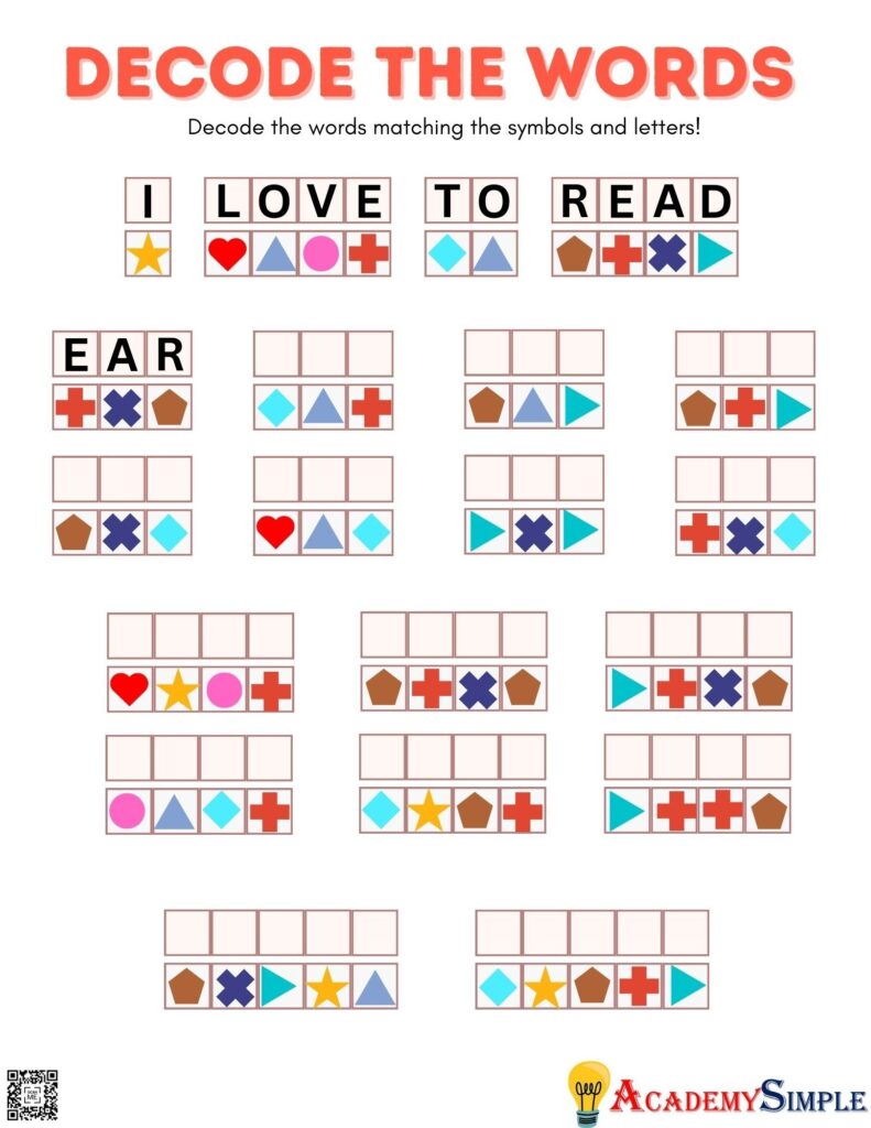 Alphabetic Decoding Worksheets - Worksheets Template Free