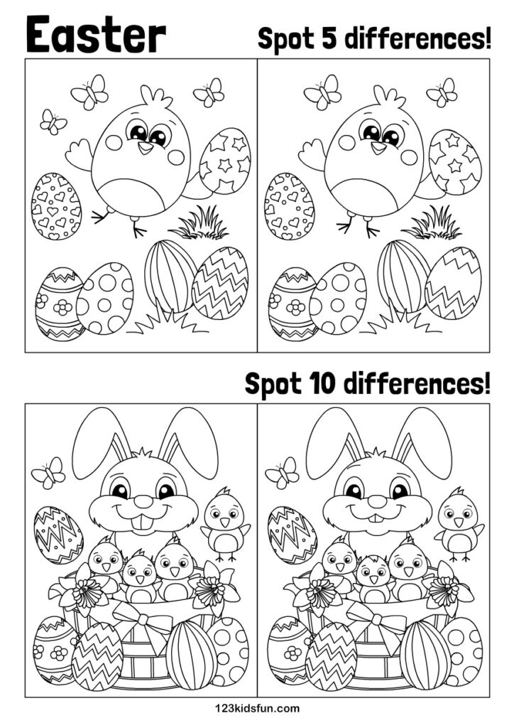 Easter Printable Preschool - Worksheets Template Free