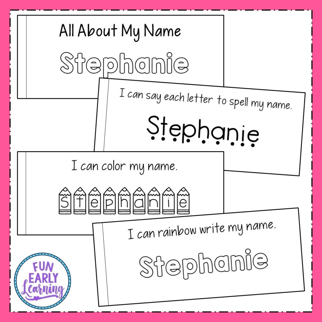 Free Printable Preschool Name Writing Book - Worksheets Template Free