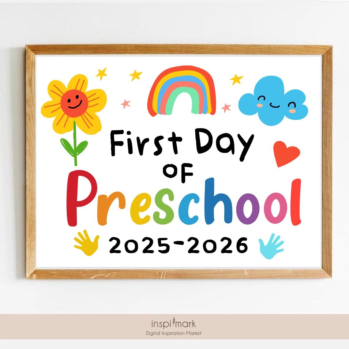 First Day Of Preschool Printables 2026 - Worksheets Template Free