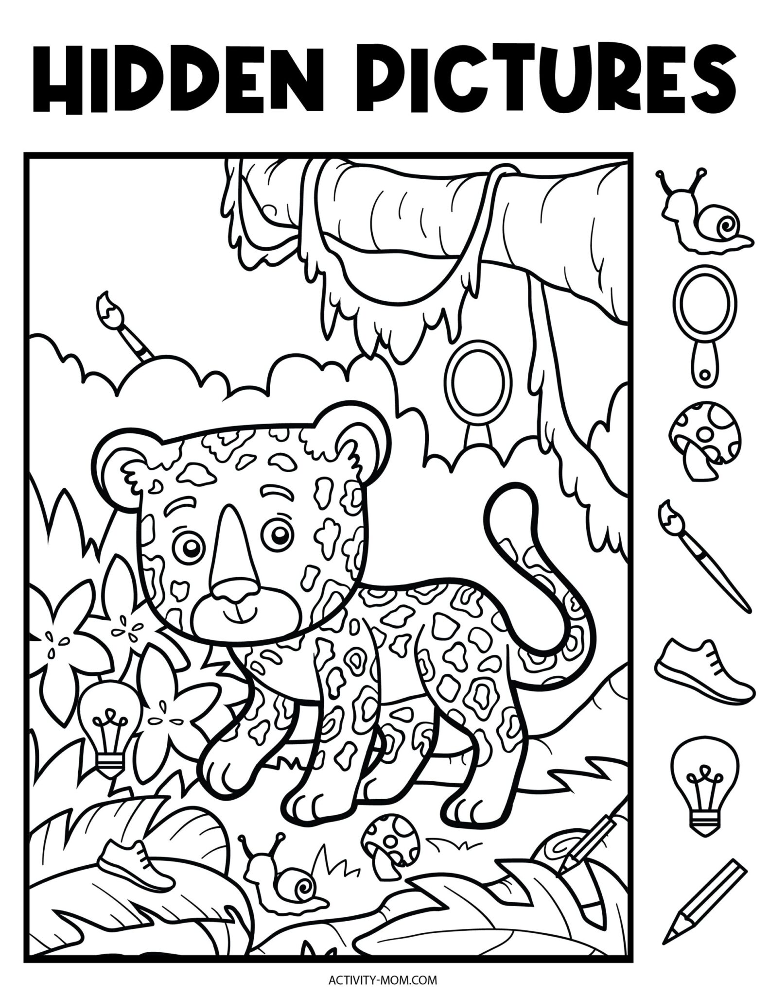 Free Hidden Objects Worksheets Printable - Worksheets Template Free