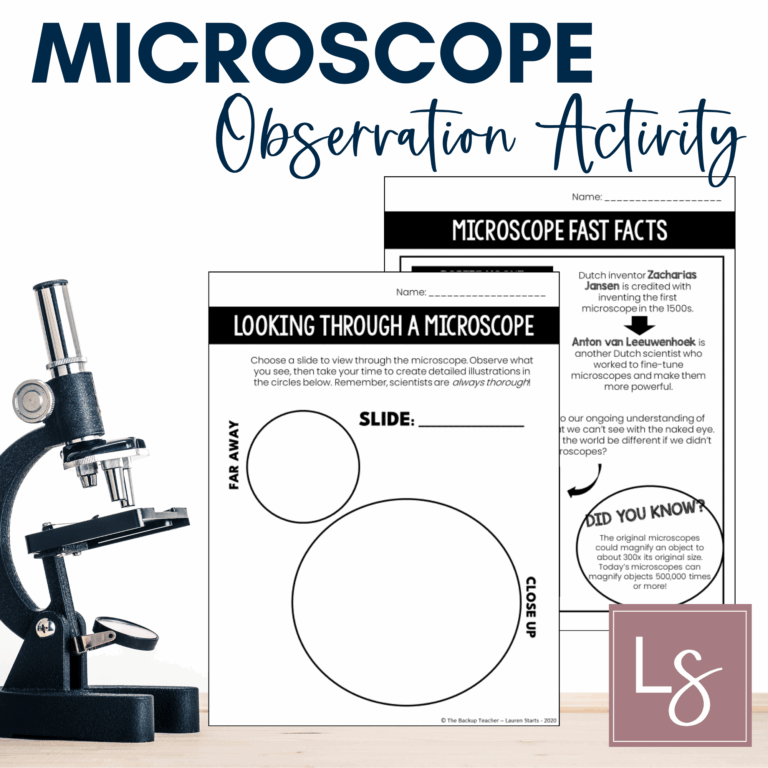 Free Printable Microscope Observation Worksheet - Worksheets Template Free