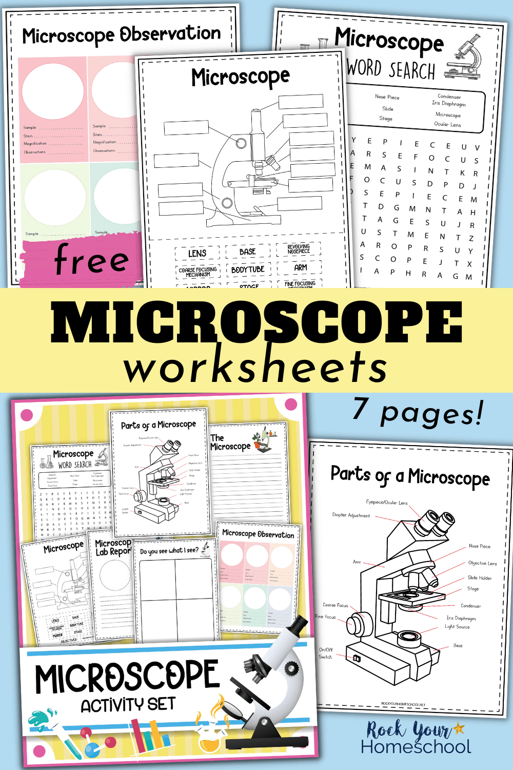Free Printable Microscope Observation Worksheet - Worksheets Template Free