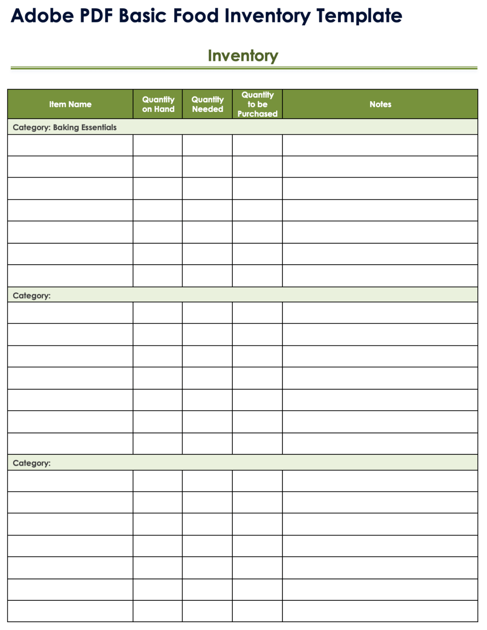 Free Printable Estate Inventory Worksheet Pdf - Worksheets Template Free