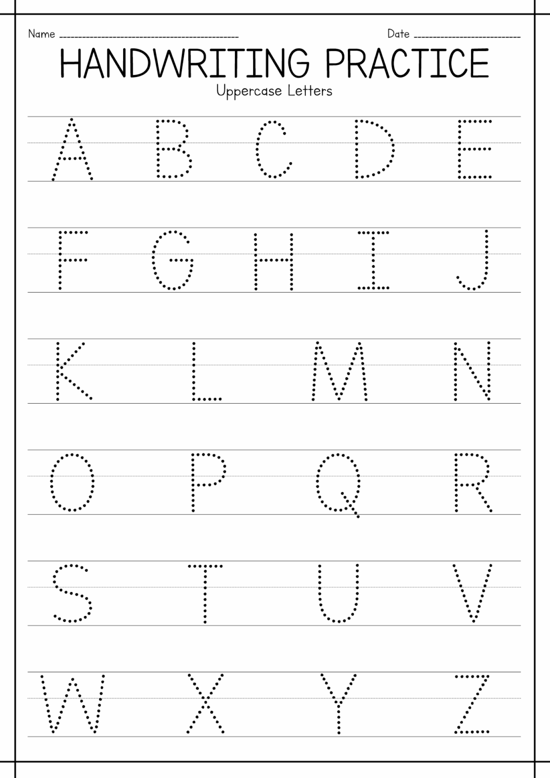 Preschool Writing Sheets Printable - Worksheets Template Free