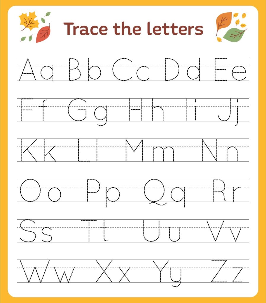 Alphabet Learning Worksheets For Kindergarten - Worksheets Template Free