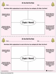 Free Printable Bell Ringer Worksheet - Worksheets Template Free