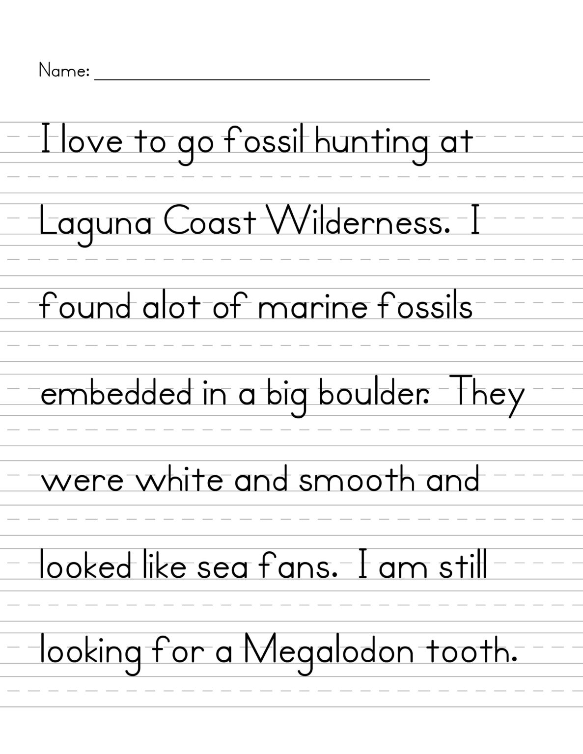 Free Printable 3rd Grade Handwriting Worksheets - Worksheets Template Free