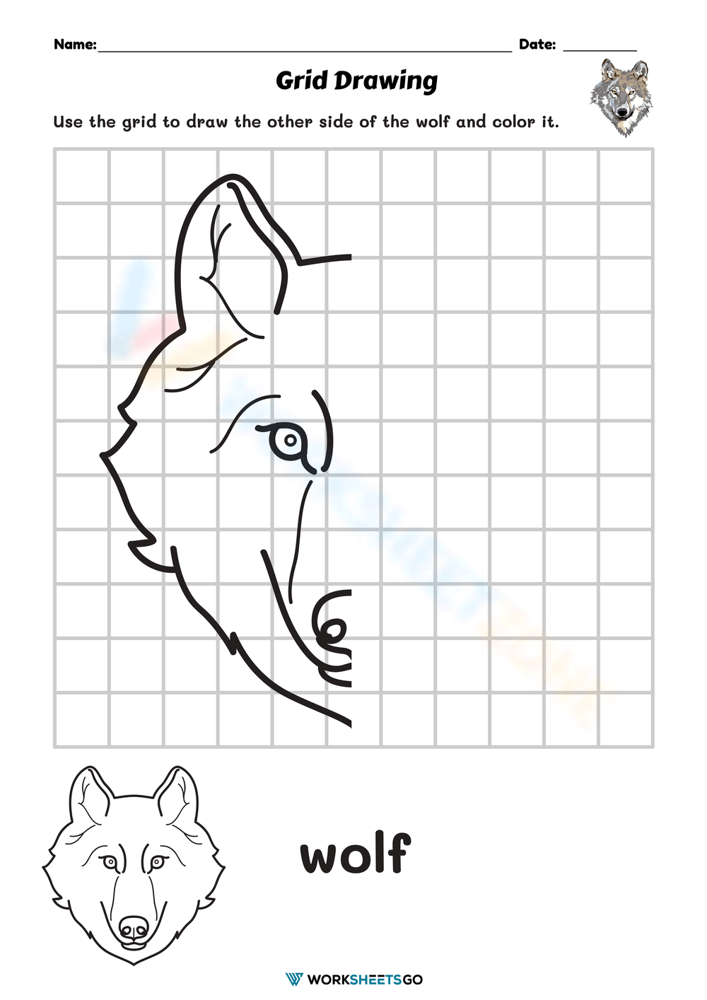 Free Printable Grid Drawing Worksheets Pdf - Worksheets Template Free