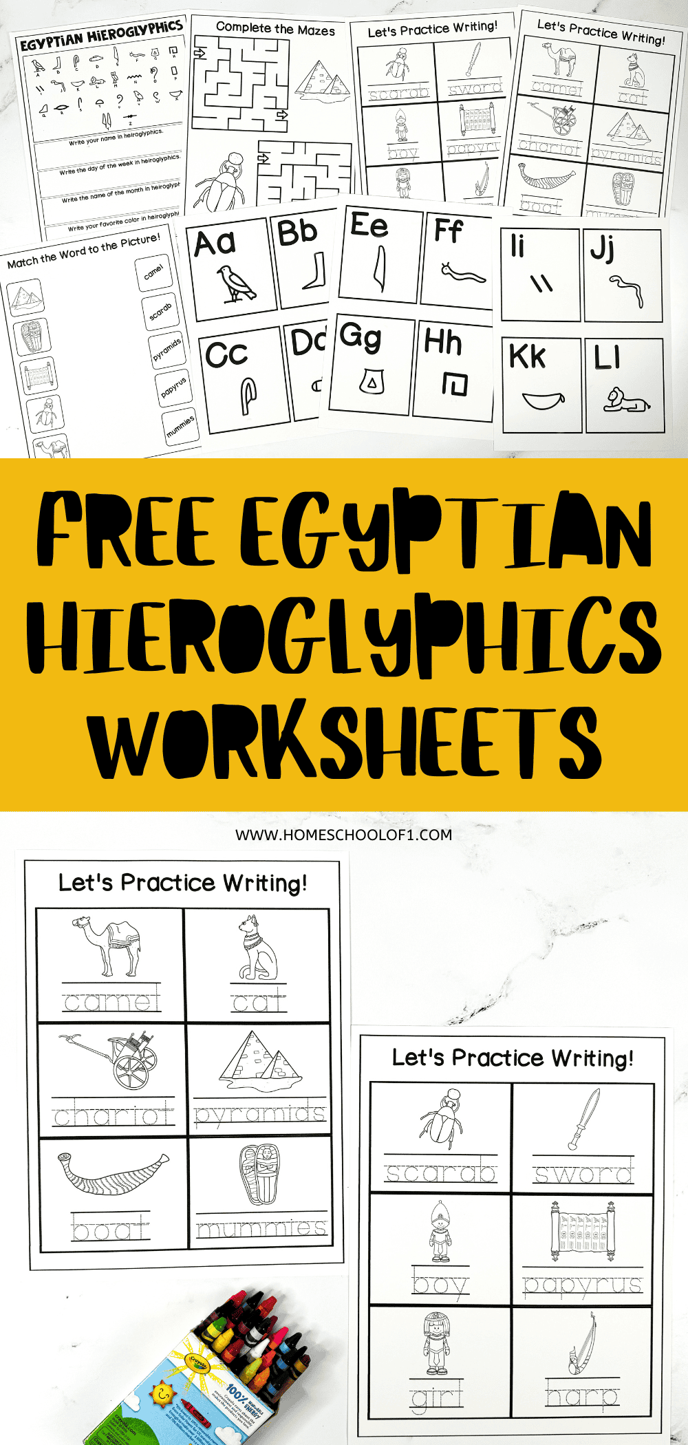 Free Printable Hieroglyphics Worksheets - Worksheets Template Free