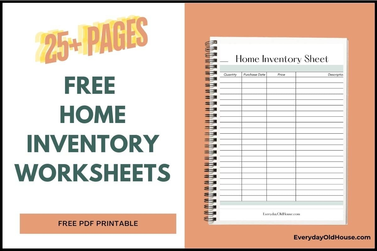 Free Printable Estate Inventory Worksheet Pdf - Worksheets Template Free