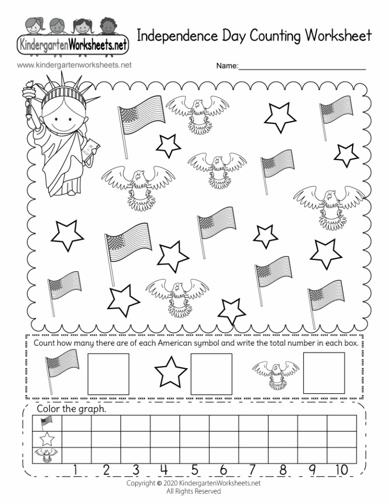 Free Printable Independence Day Worksheets - Worksheets Template Free