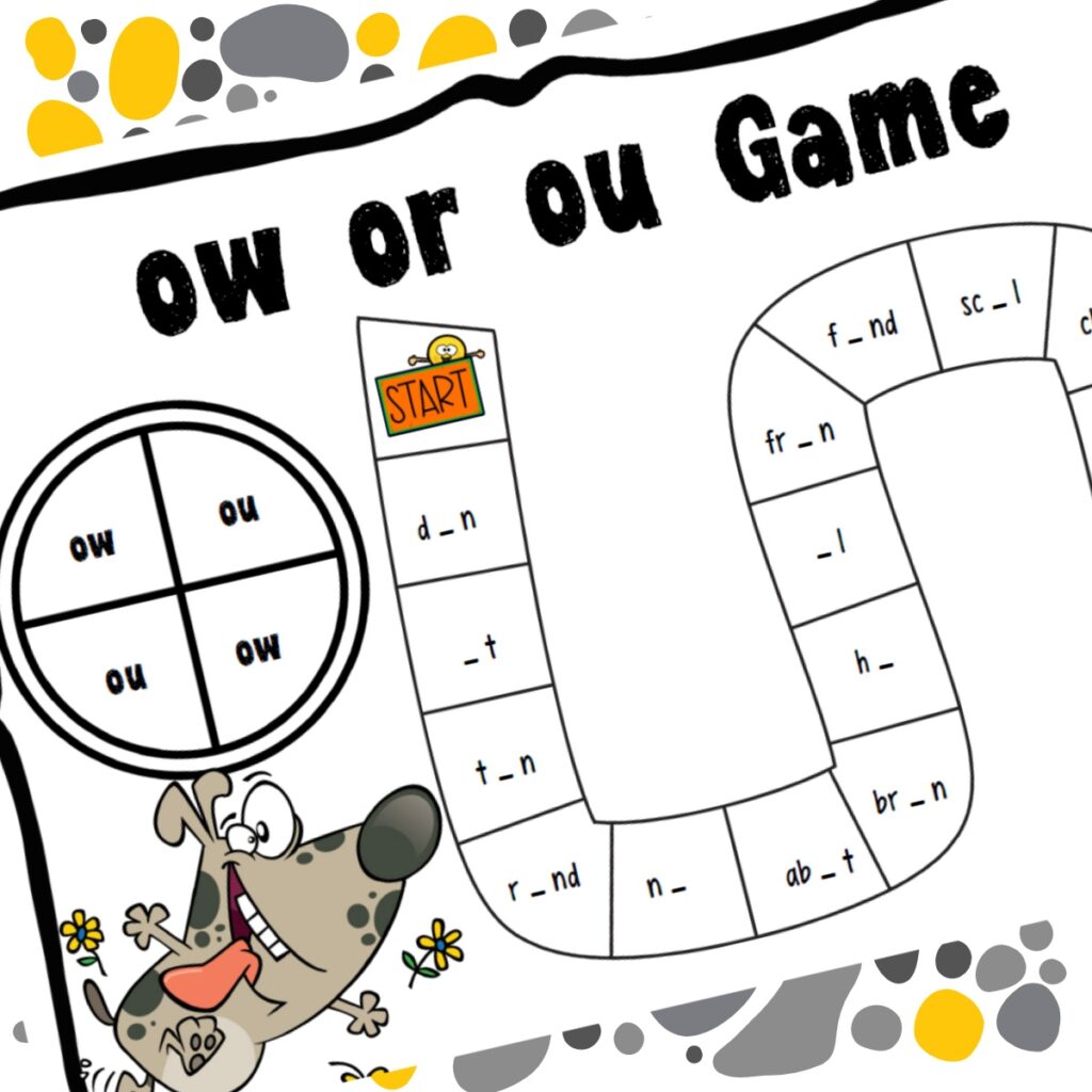 Free Printable Ou Ow Worksheets - Worksheets Template Free
