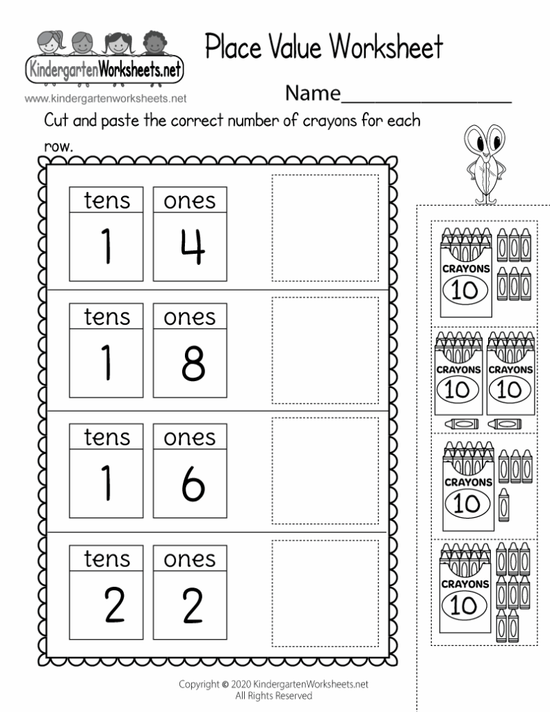 Free Kindergarten Tens And Ones Worksheets - Worksheets Template Free