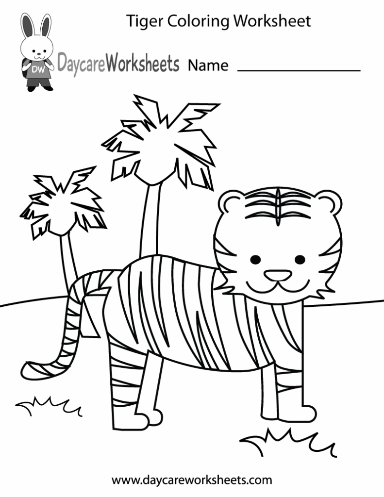 Tiger Printables Preschool - Worksheets Template Free