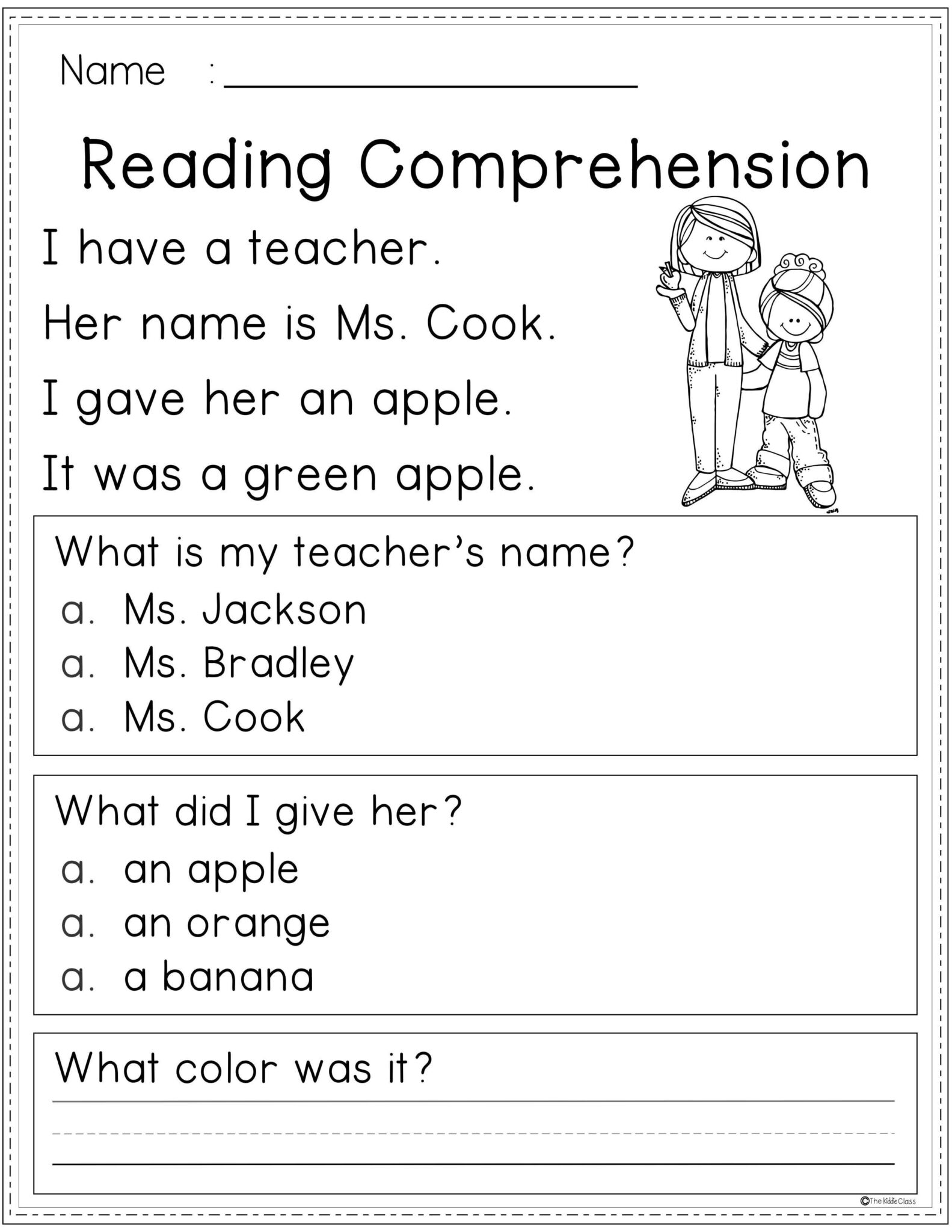 Free Printable Grade 1 Reading Worksheets - Worksheets Template Free