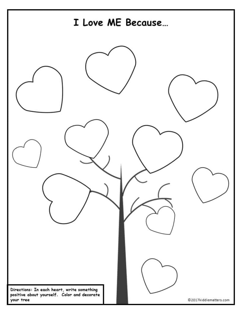 Free Printable Child Self Love Worksheets - Worksheets Template Free