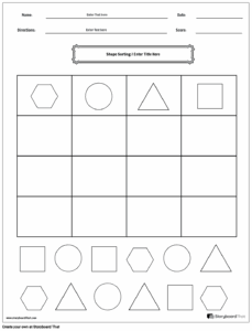 Free Printable Math Sorting Worksheets - Worksheets Template Free