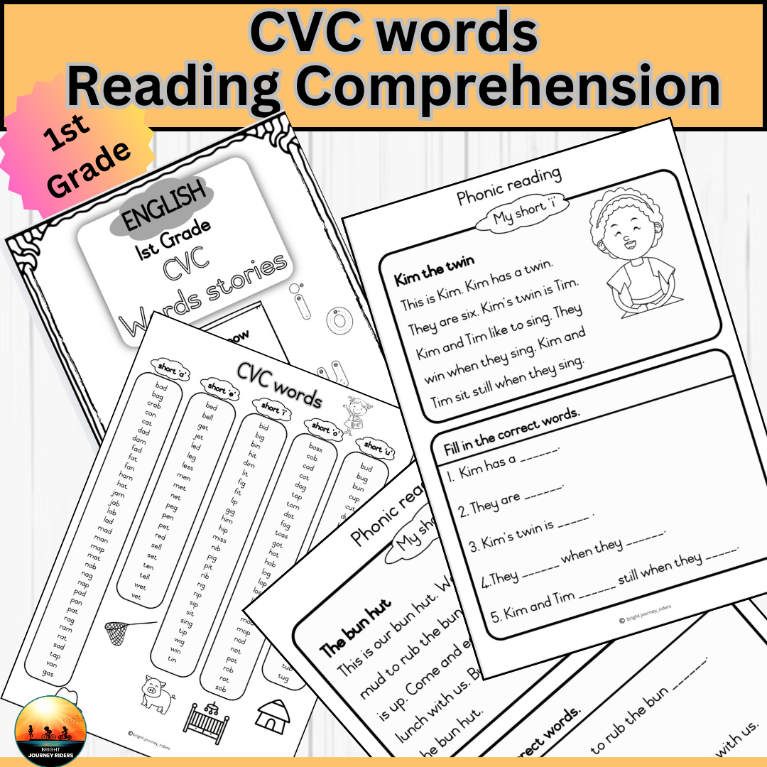 Cvc Reading Comprehension Worksheets - Worksheets Template Free