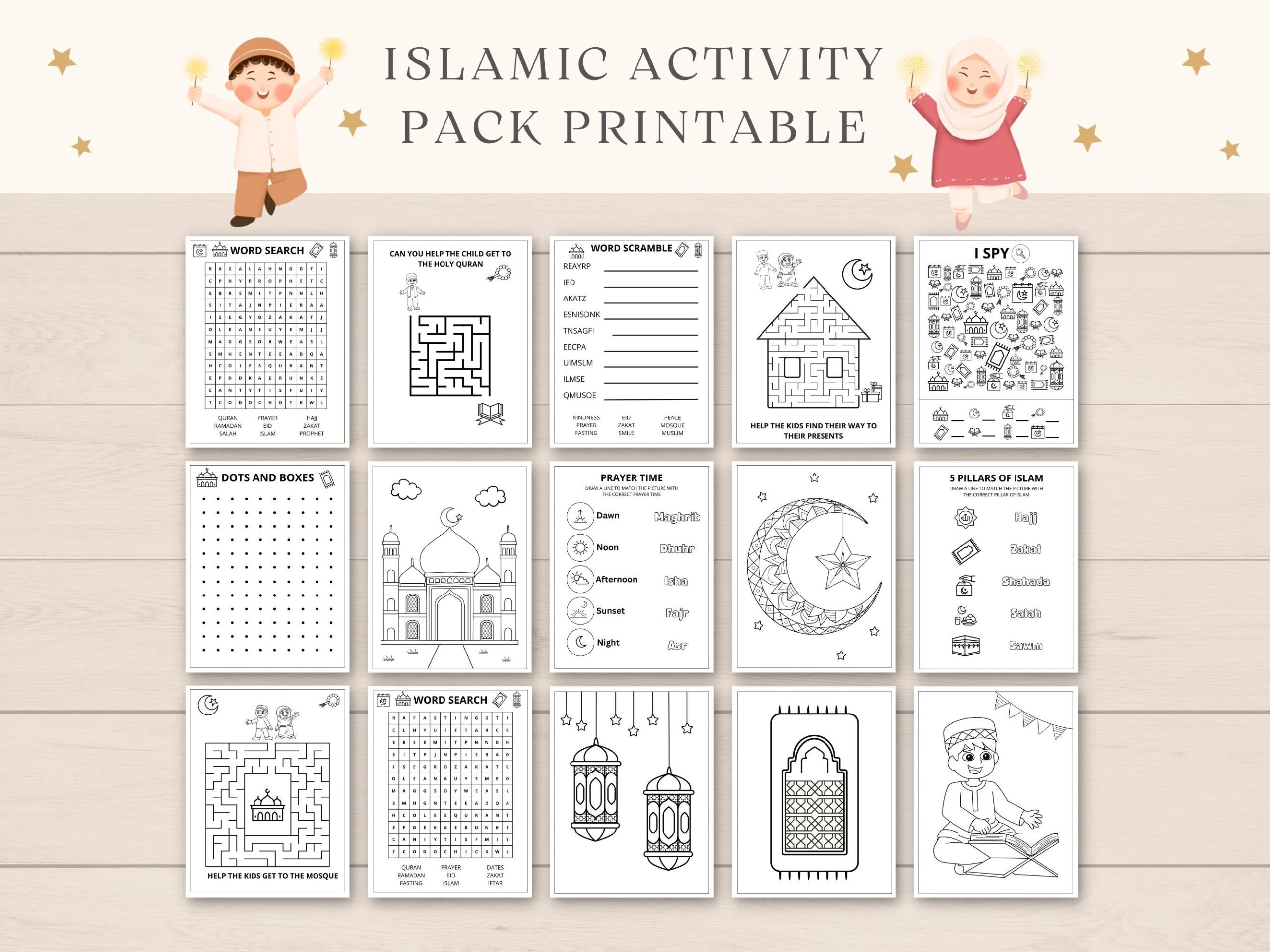 Free Printable Islamic Worksheets - Worksheets Template Free