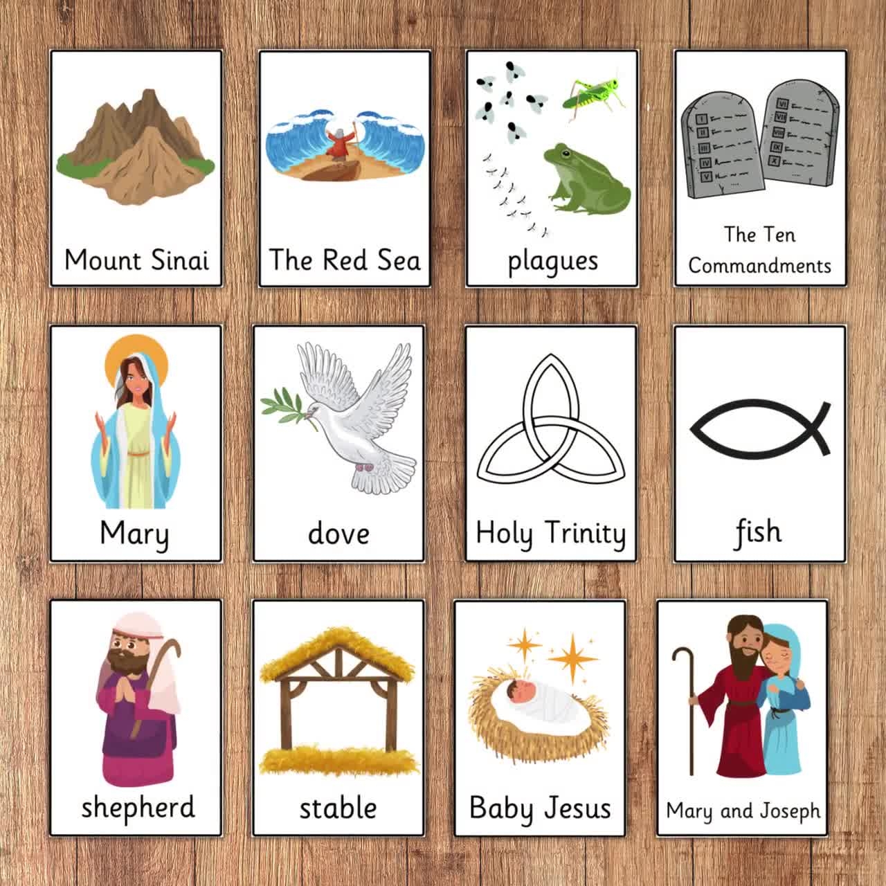 Flashcards For Preschoolers Printable Christian - Worksheets Template Free