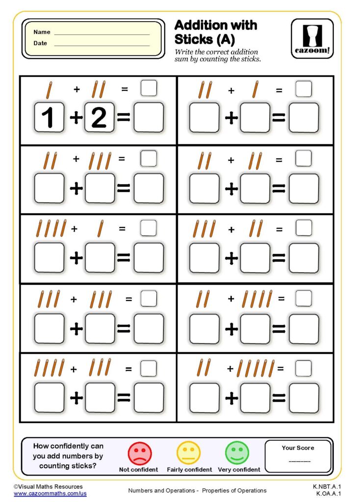 Free Pdf Kindergarten Math Worksheets - Worksheets Template Free