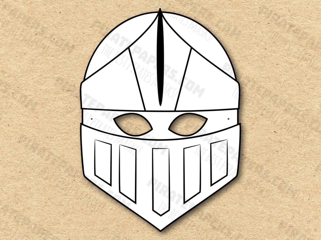 Printable Knight Masks For Preschool - Worksheets Template Free