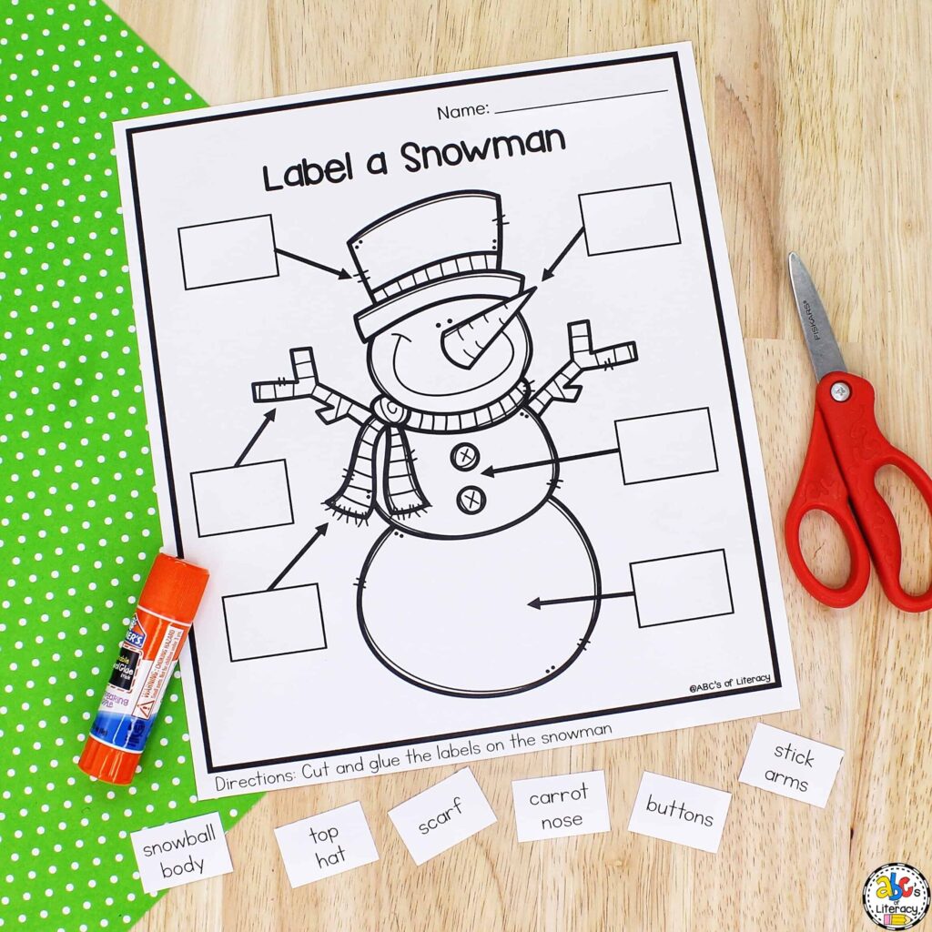 Free Preschool Printables Snowman - Worksheets Template Free