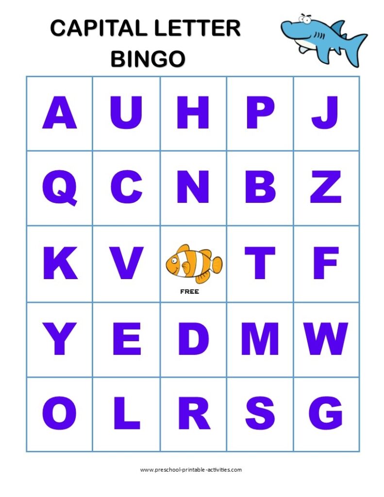 Abc Bingo Preschool Printable - Worksheets Template Free