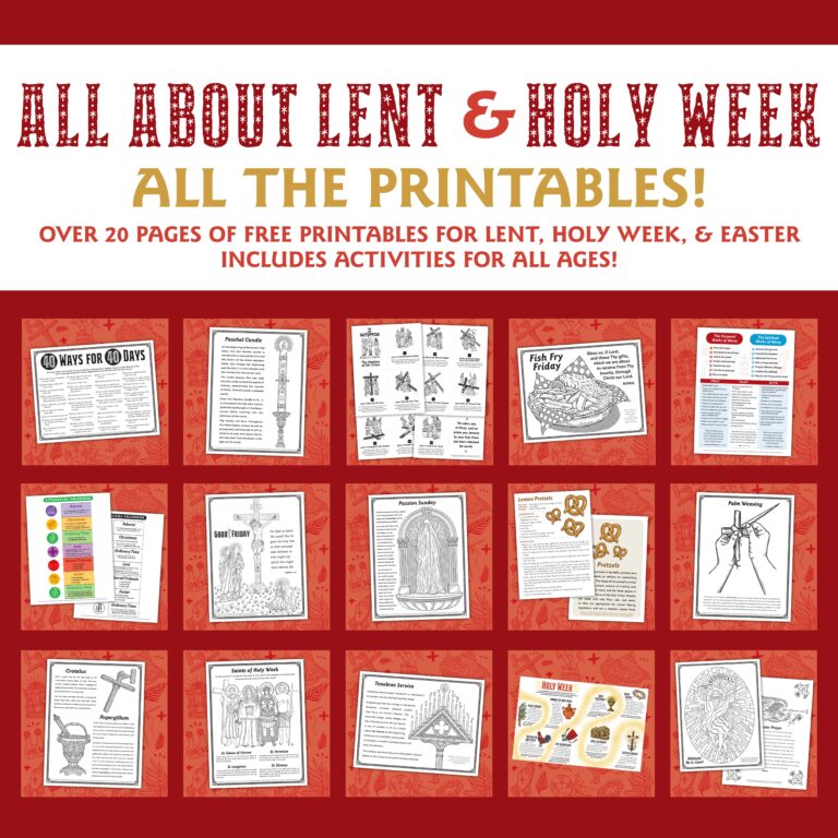 Free Printable Holy Week Worksheets - Worksheets Template Free