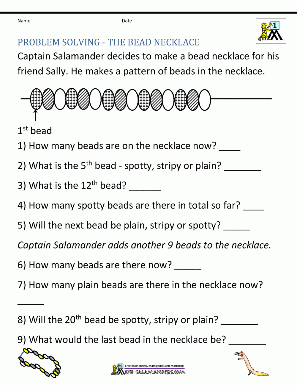 Kindergarten Problem Solving Math Worksheets - Worksheets Template Free